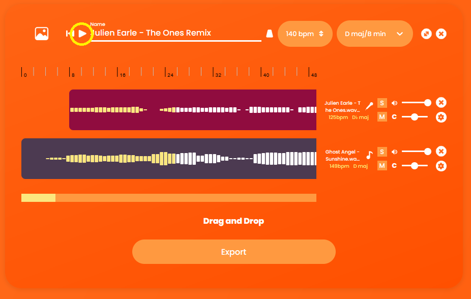 Song to Stems